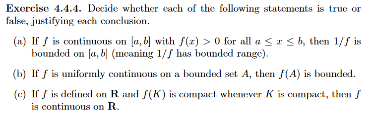 Solved Decide whether each of the following statements is | Chegg.com