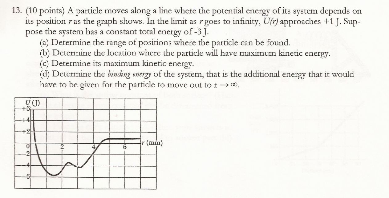 Solved 13. (10 points) A particle moves along a line where | Chegg.com