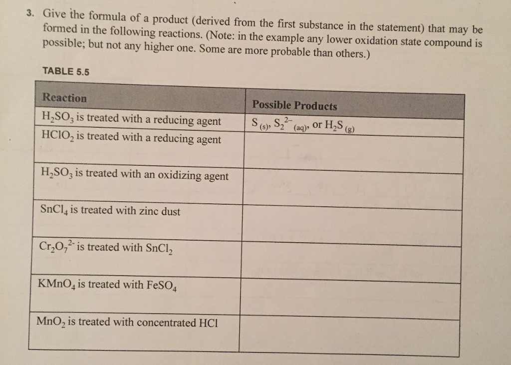 Solved Give the formula of a product (derived from the first | Chegg.com