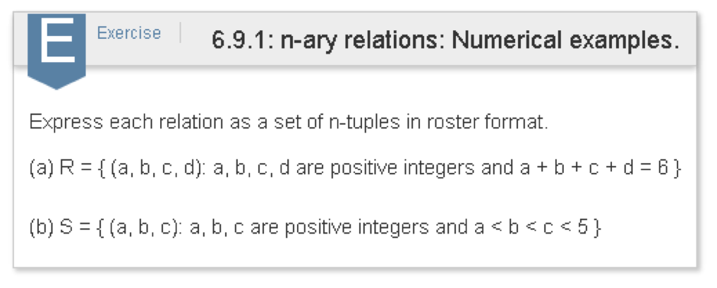 Solved Express each relation as a set of n-tuples in roster | Chegg.com