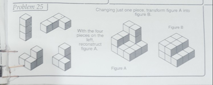Solved Problem 25 Changing just one piece, transform figure | Chegg.com