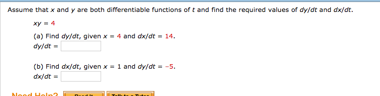 Solved Assume that x and y are both differentiable functions | Chegg.com