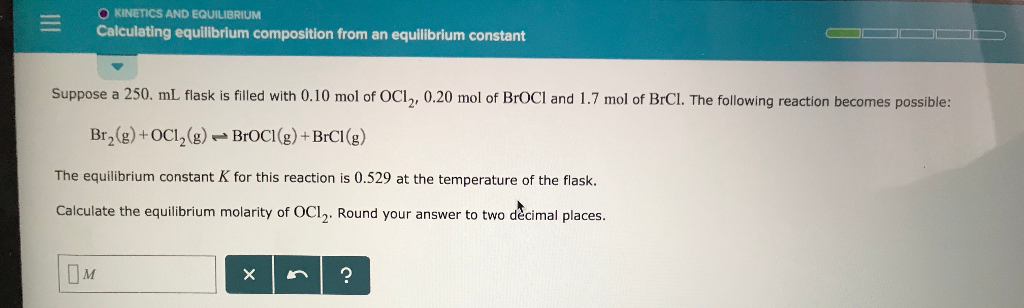 Solved O KINETICS AND EQUILIBRIUM Calculating equilibrium | Chegg.com