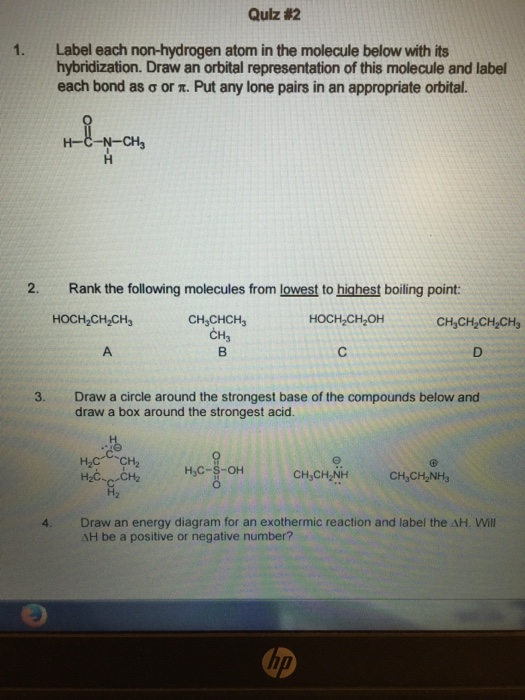 Solved Label each non-hydrogen atom in the molecule below | Chegg.com