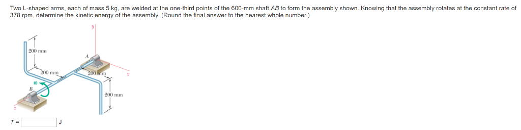 Solved Two L-shaped arms, each of mass 5 kg, are welded at | Chegg.com