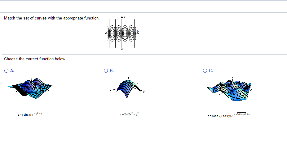 Solved Match the set of curves with the appropriate | Chegg.com