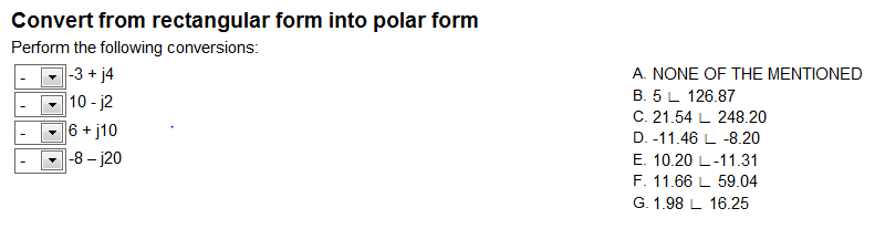 Solved Convert from rectangular from into polar form | Chegg.com