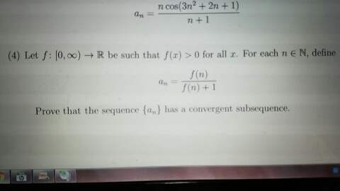 Solved Let f: [0, infinity) rightarrow R be such that f(x) > | Chegg.com