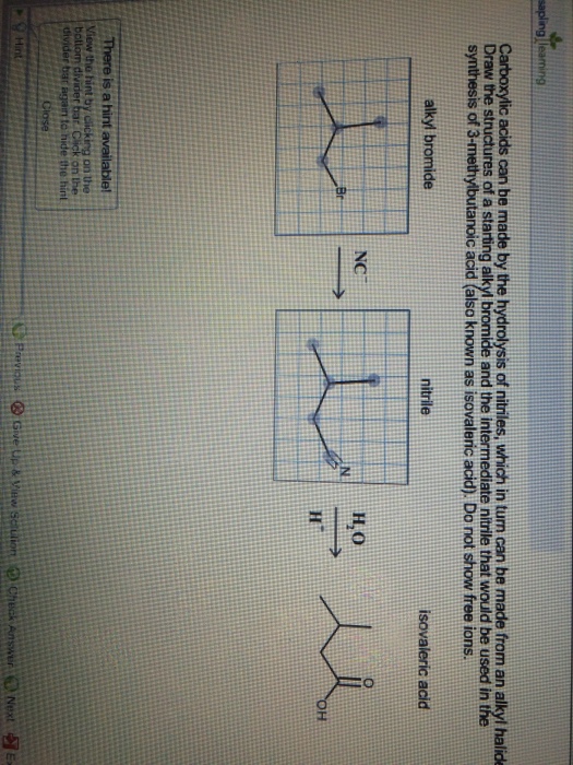 Solved "Carboxylic acids can be made by the hydrolysis of | Chegg.com