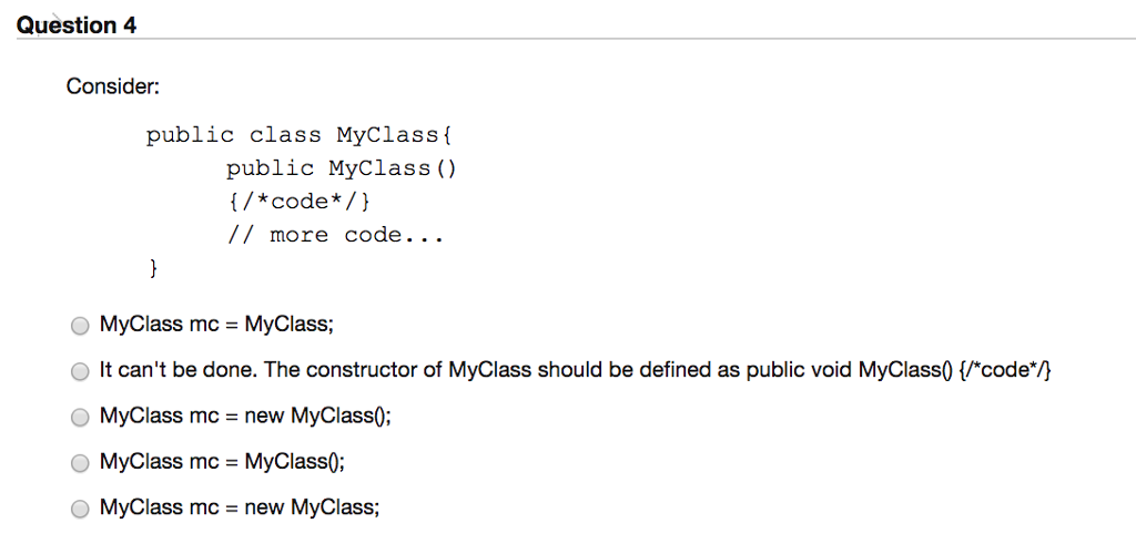 Solved Question4 Consider Public Class Myclassf Public 