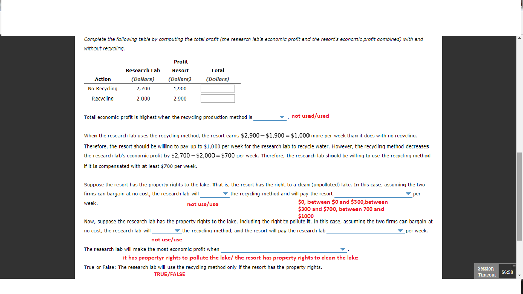 Solved Complete the following table by computing the total | Chegg.com
