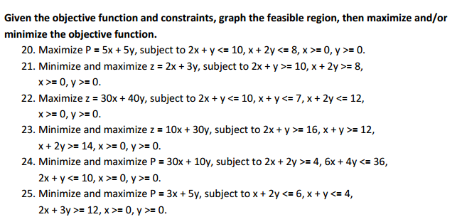 Solved Given The Objective Function And Constraints Graph