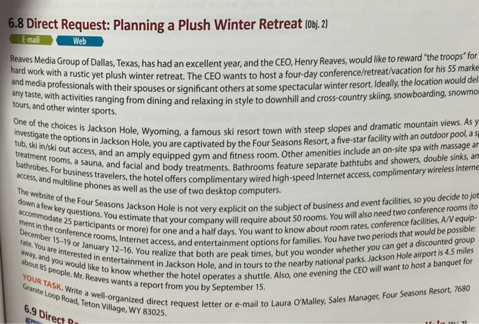 Reaves media group of dallas texas has had an | Chegg.com