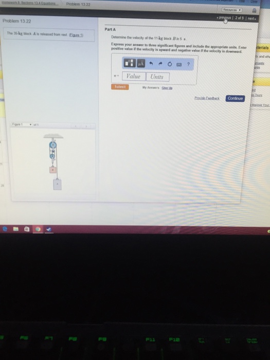 Solved The 35-kg block A is released from rest Figure 1) | Chegg.com
