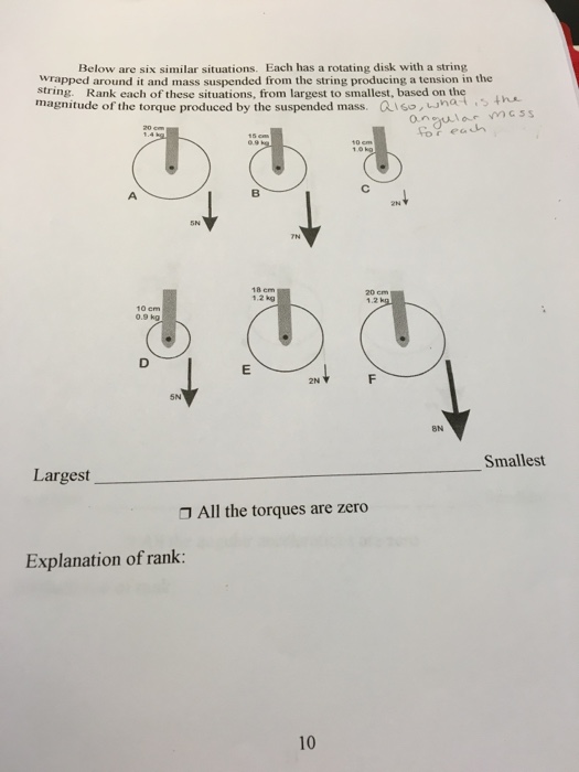Solved Torque and angular acceleration - please show how to | Chegg.com