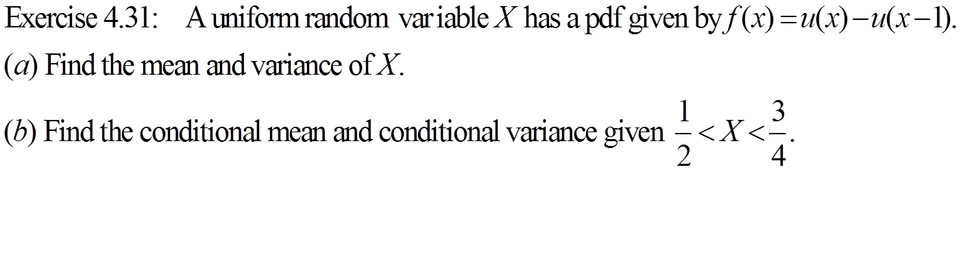 A uniform random variable X has a pdf given by f(x) = | Chegg.com
