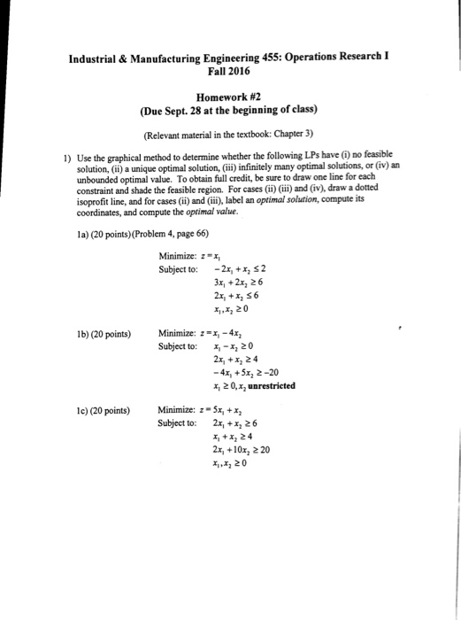 Solved Use the graphical method to determine whether the | Chegg.com