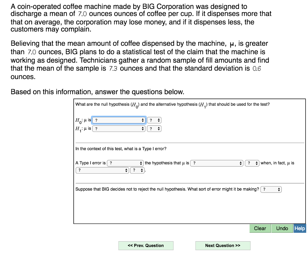 Solved A coin-operated coffee machine made by BIG | Chegg.com