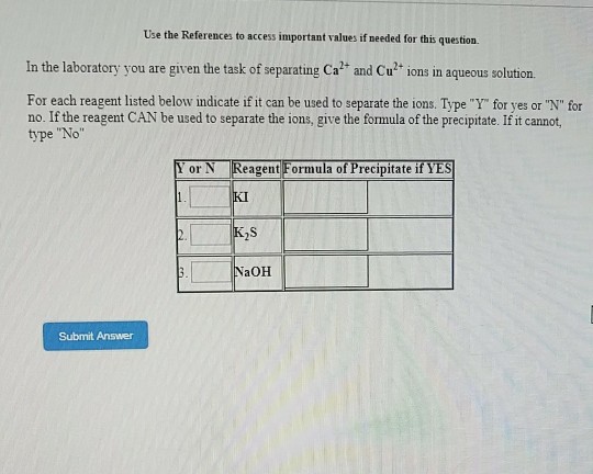 Solved Use the References to access important values if | Chegg.com