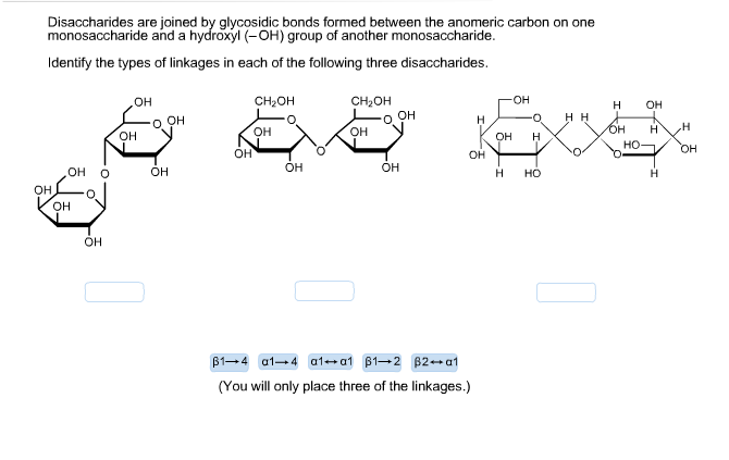 Solved identify the types of linkages in each of the | Chegg.com Solved identify the types of linkages in each of the | Chegg.com