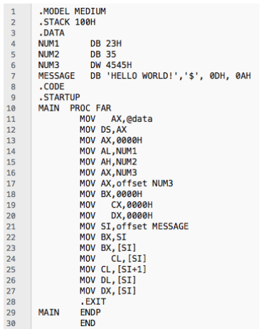 Solved 1. What are the differences in NUM1, NUM2, and NUM3 | Chegg.com