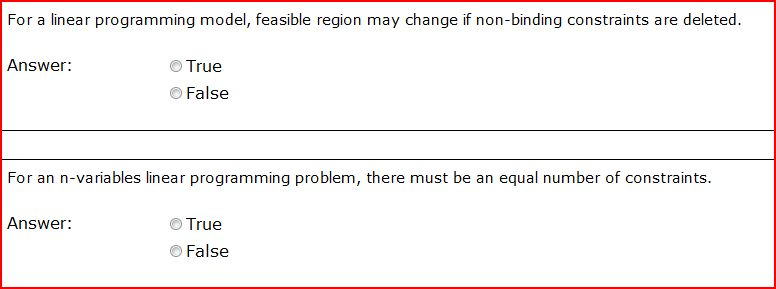 Solved For a linear programming model, feasible region may | Chegg.com