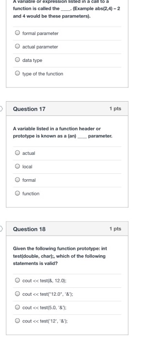 Solved A variable or expression listed in a call to a | Chegg.com