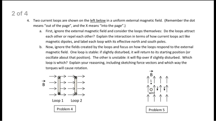 Two current loops are shown on the left below in a | Chegg.com