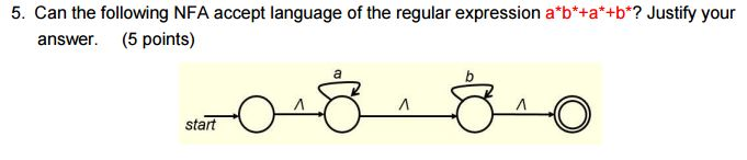 Solved Can the following NFA accept language of the regular | Chegg.com