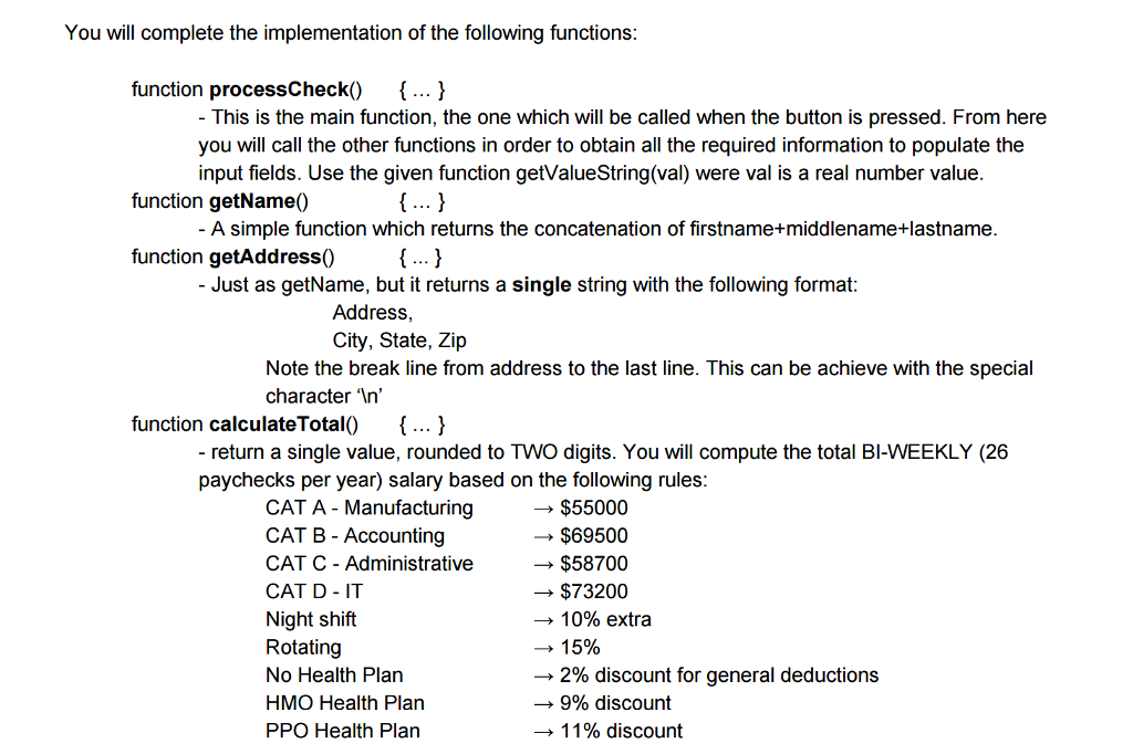 solved-you-will-complete-the-implementation-of-the-following-chegg