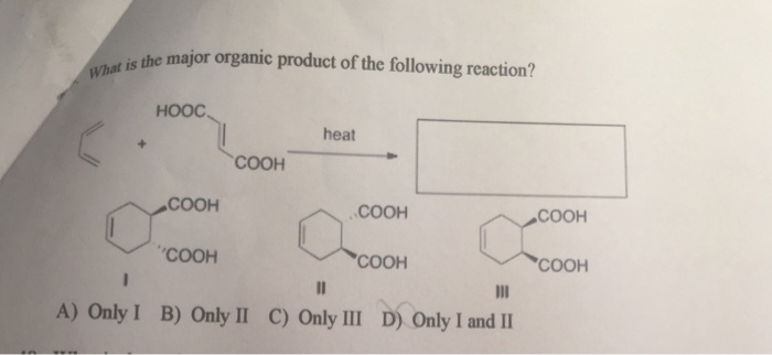 Solved What is the major organic product of the following | Chegg.com