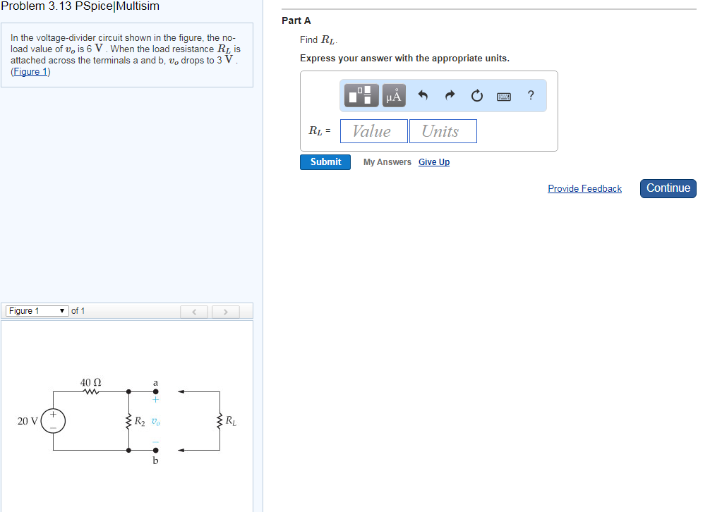 Solved In the voltage-divider circuit shown in the figure, | Chegg.com