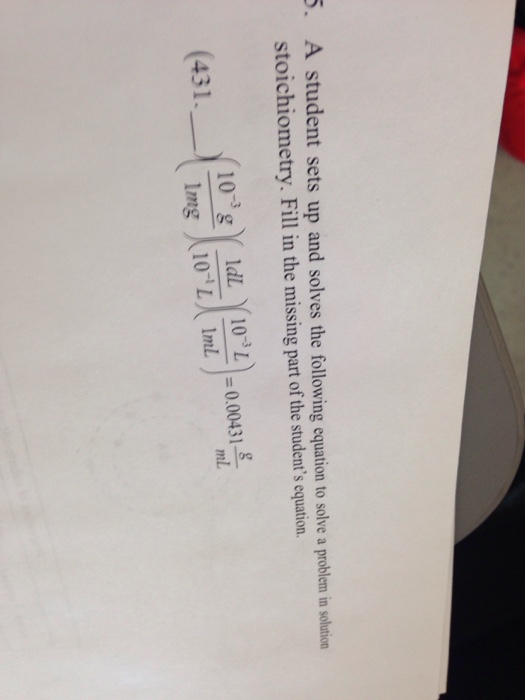 Solved 5. A student sets up and solves the following | Chegg.com