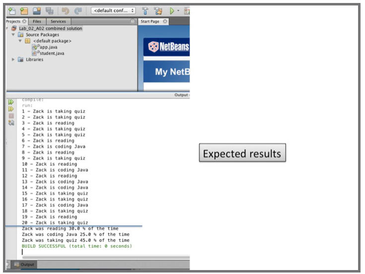 Solved Using the classes from Lab 1, app and student, create | Chegg.com