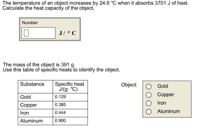 Solved The temperature of an object increases by 24.6 °C | Chegg.com