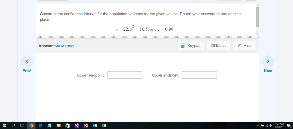 Solved Construct The Confidence Interval For The Population