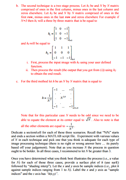 i. User-defined function: process image.m The input | Chegg.com