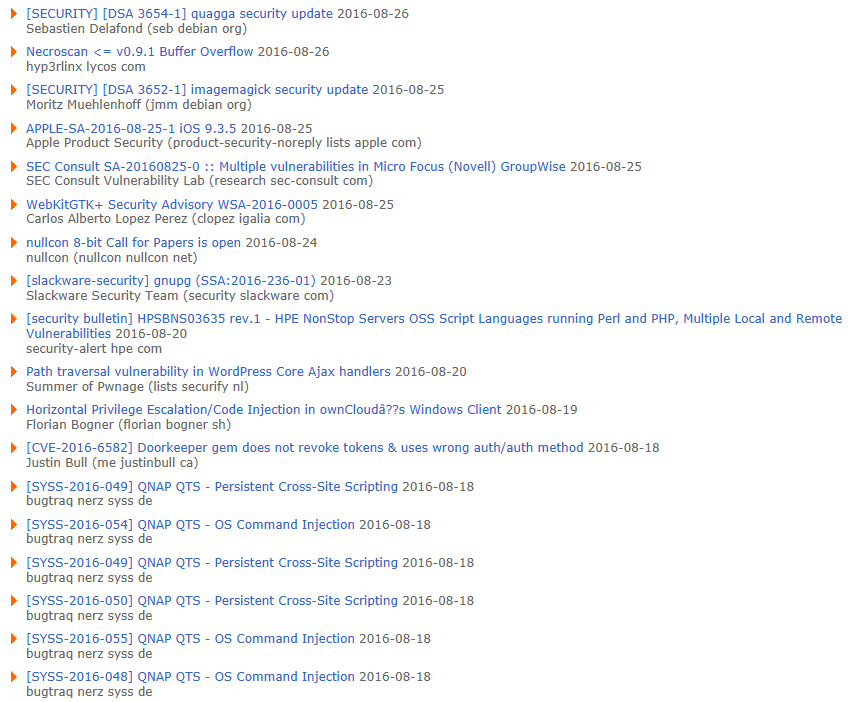 Solved I have monitored the Bugtraq mailing list at | Chegg.com