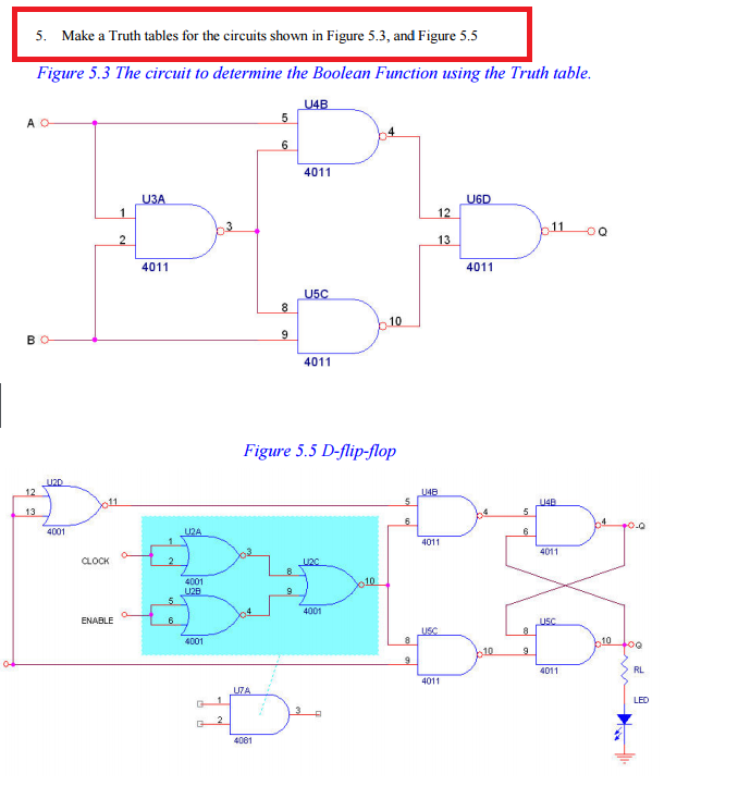 Solved Make a Truth tables for the circuits shown in Figure | Chegg.com
