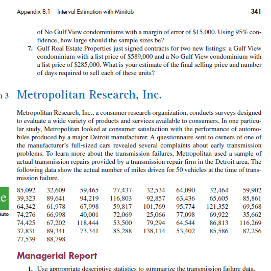 Solved Managerial Reporf Prepare a managerial report | Chegg.com