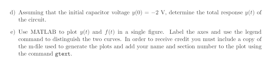 Solved Problem 5: The circuit in figure below with input | Chegg.com