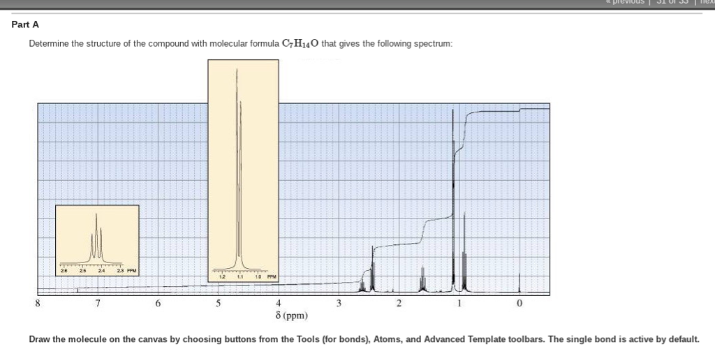 Solved Determine the structure of the compound with | Chegg.com