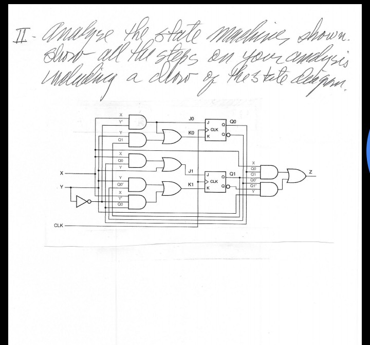 Solved Analyze the state machine, shown. Show all the steps | Chegg.com