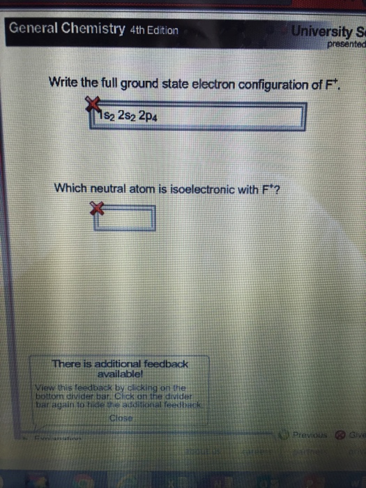 Solved Write the full ground state electron configuration of | Chegg.com