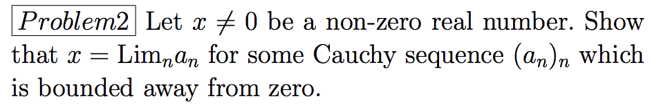 Solved Let x nottequalto 0 be a non-zero real number. Show | Chegg.com