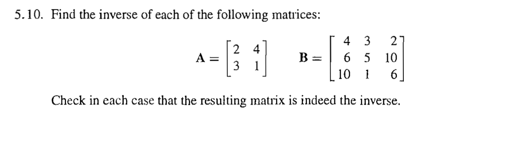 Solved 5.10. Find the inverse of each of the following | Chegg.com