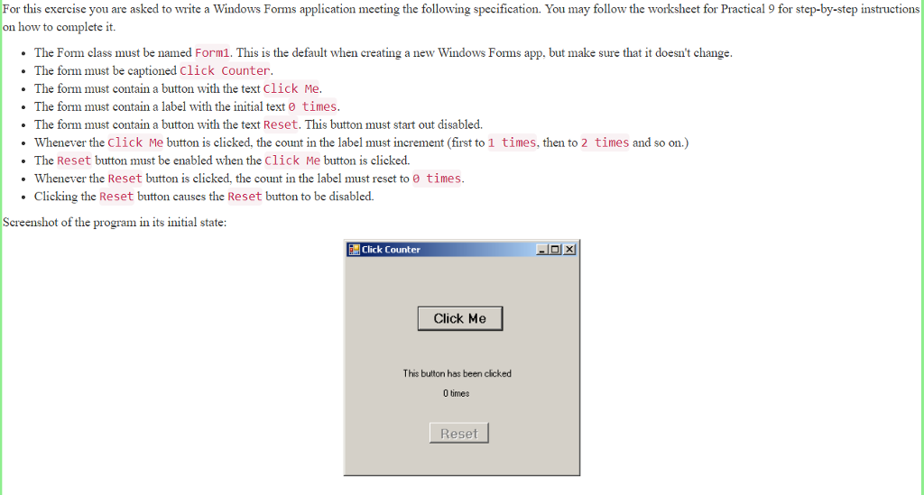 Solved For This Exercise You Are Asked To Write A Windows