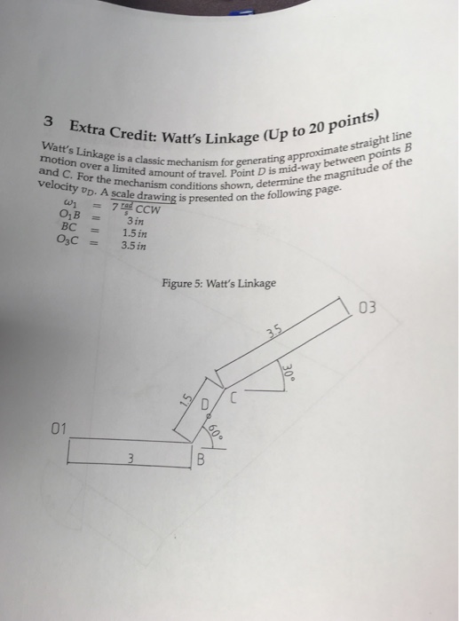 Solved Watt's Linkage is a classic mechanism for generating | Chegg.com