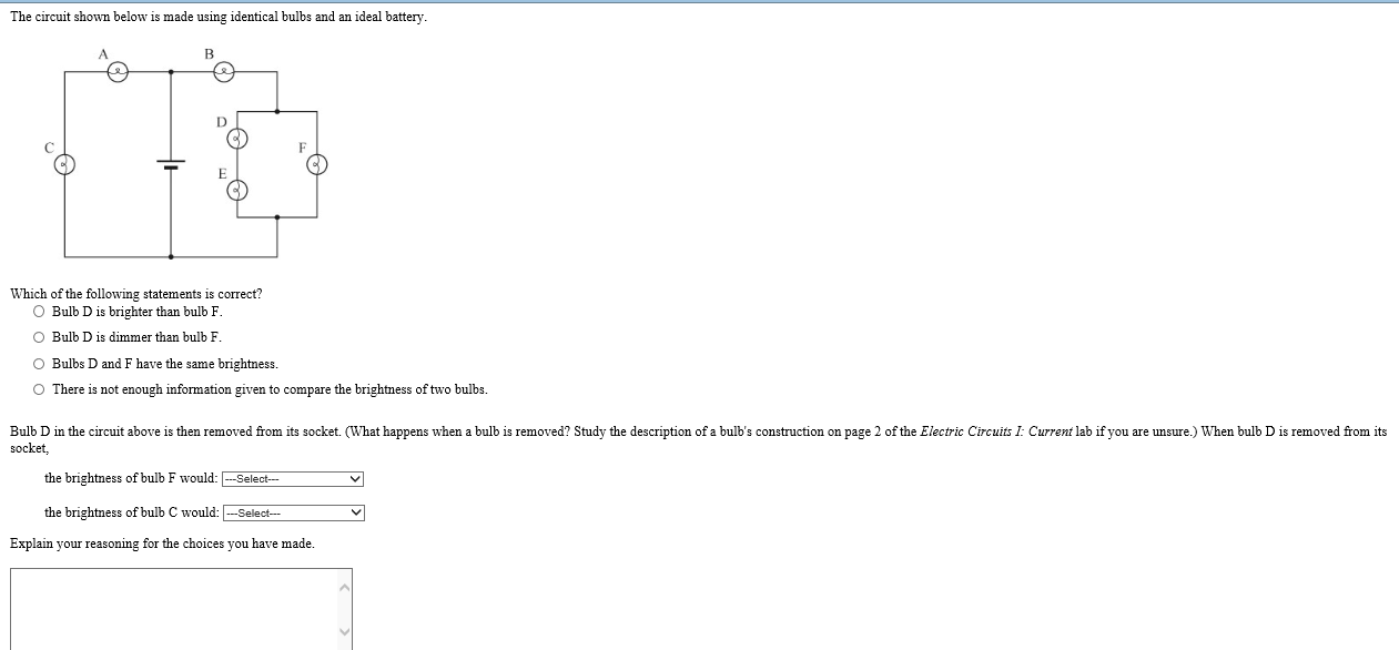 Solved The circuit shown below is made using identical bulbs | Chegg.com