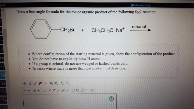 Solved [References] Draw a line-angle formula for the major | Chegg.com